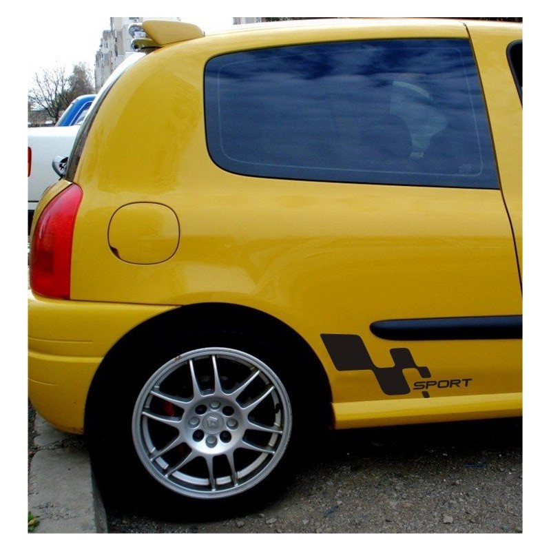 RENAULT SPORT CAR SIDE DECAL SET STICKERS v1